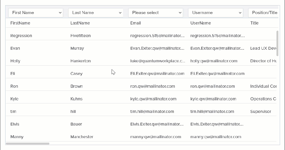 Bulk User Management